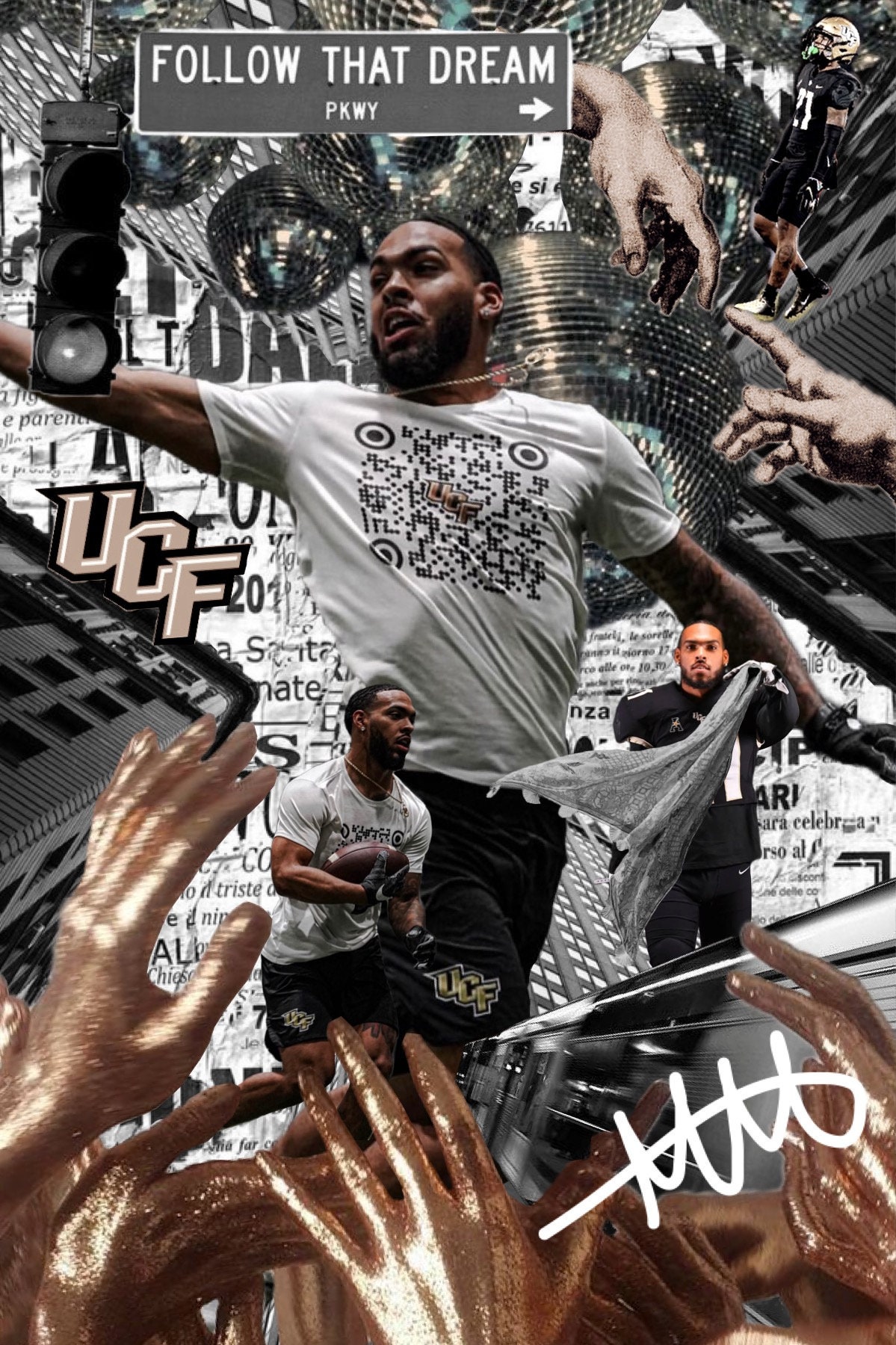 Custom Collage Poster: A Custom Collage Poster of an Athlete ...