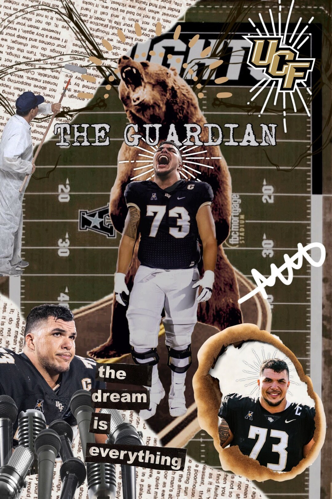 Custom Collage Poster: A Custom Collage Poster of an Athlete ...