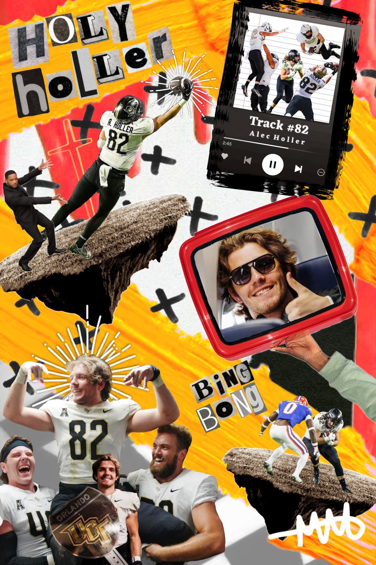 Custom Collage Poster: A Custom Collage Poster of an Athlete ...