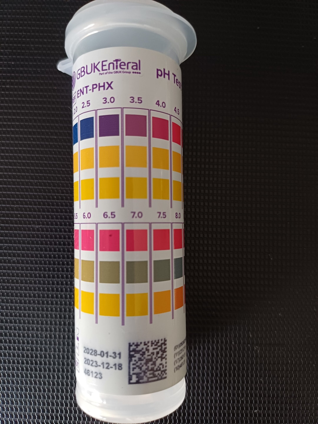 Gbuk Enteral Ent-phx PH Test Strips Gastric Aspirate 100 Strips per ...