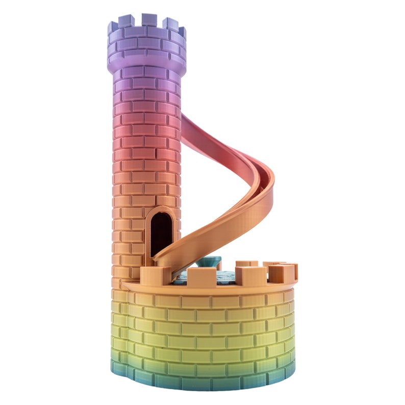 Rainbow Castle Tower Coin Bank - 3D Printed, Fun & Whimsical Money ...