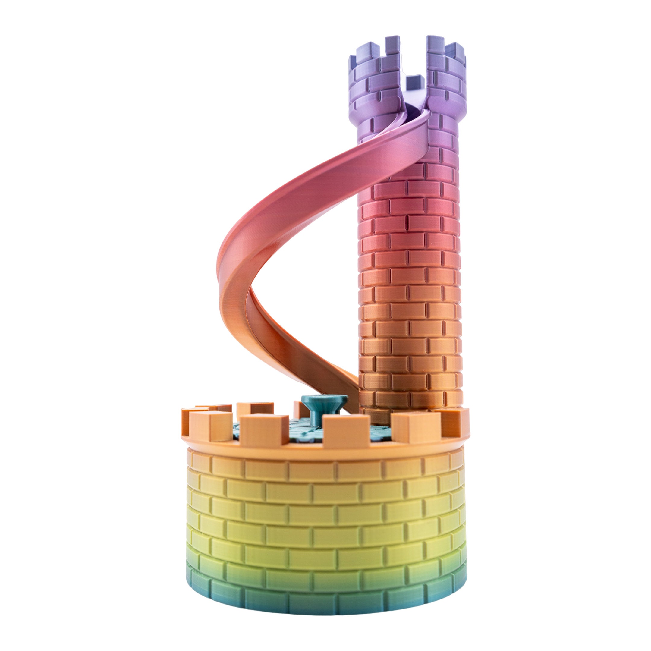 Rainbow Castle Tower Coin Bank - 3D Printed, Fun & Whimsical Money ...
