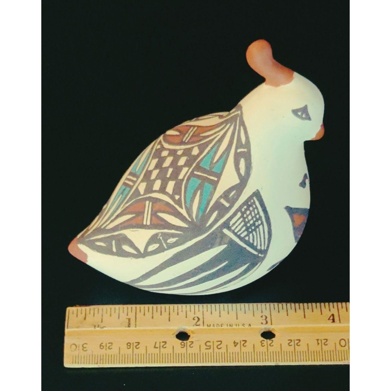 Vintage Acoma Pueblo Native America Indian Pottery Bird Quail Figural ...