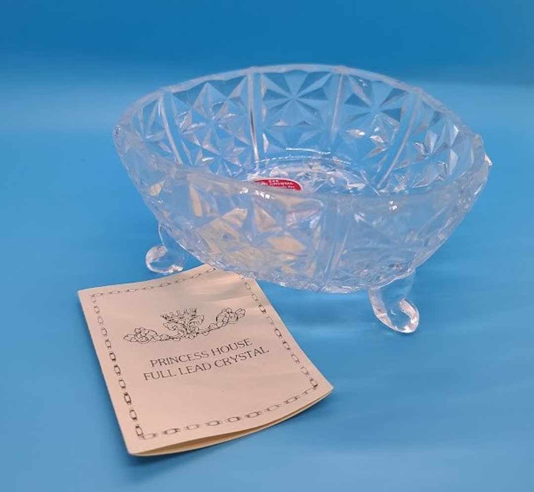 New in Box Vintage Princess House 3-sided Lead Crystal - Etsy