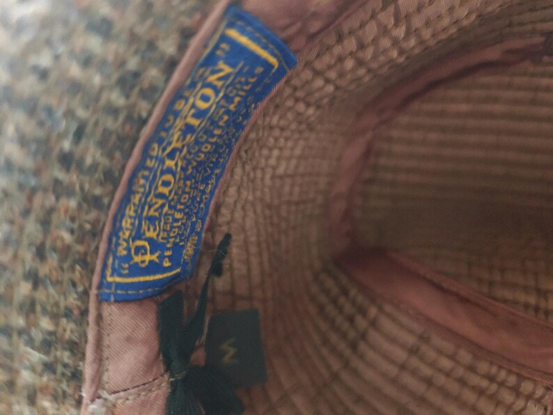 Vintage 1970s Pendleton Men's Brown Tweed Bucket Hat Classic Wool Hat ...