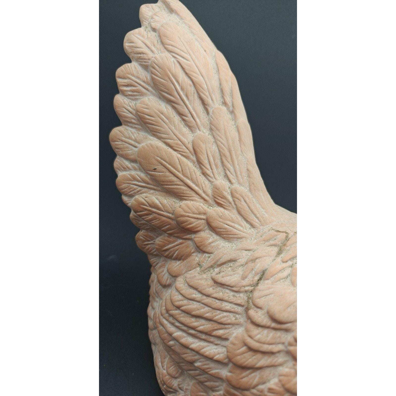 Vintage Terracotta Chicken Figurine Rustic Farmhouse Decor - Etsy