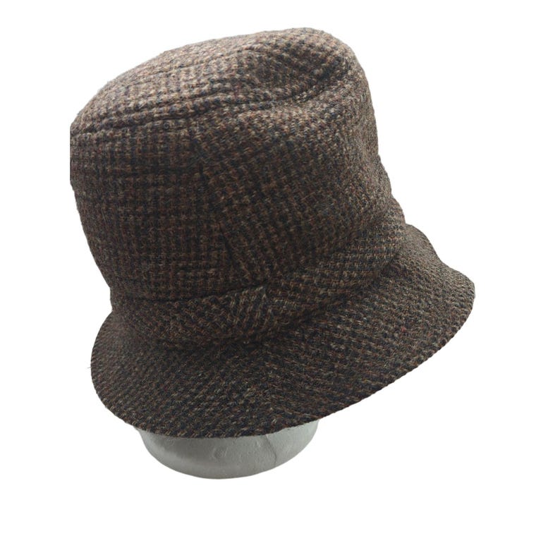 Vintage 1970s Pendleton Men's Brown Tweed Bucket Hat Classic Wool Hat ...