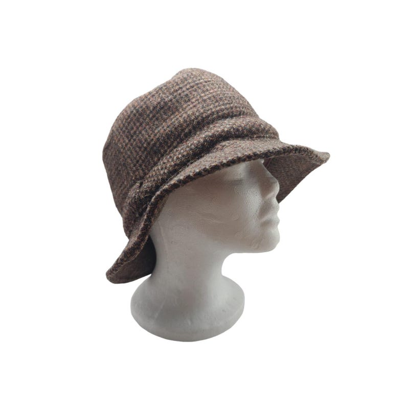 Vintage 1970s Pendleton Men's Brown Tweed Bucket Hat Classic Wool Hat ...