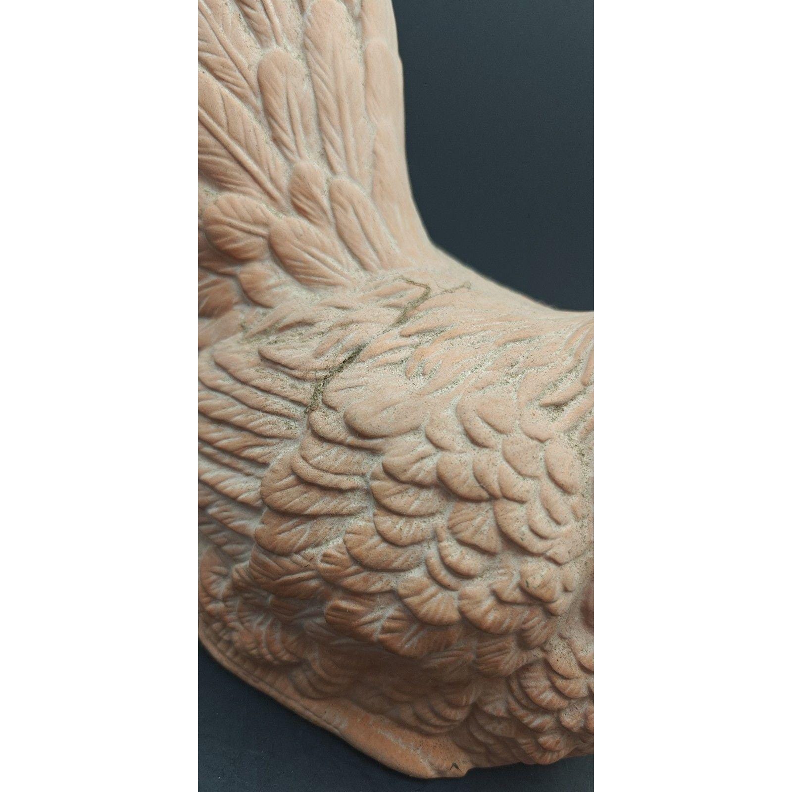 Vintage Terracotta Chicken Figurine Rustic Farmhouse Decor - Etsy