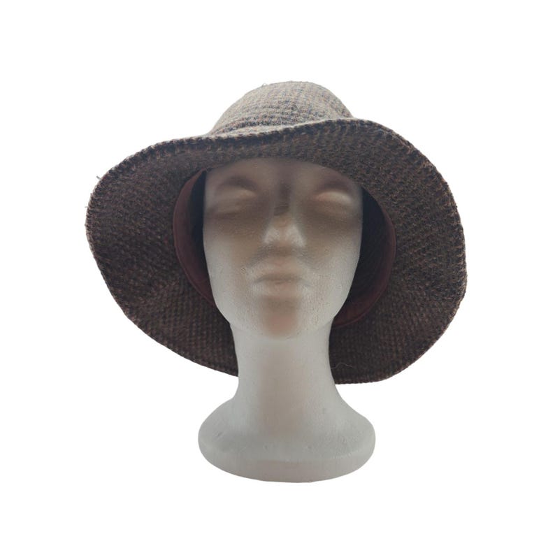 Vintage 1970s Pendleton Men's Brown Tweed Bucket Hat Classic Wool Hat ...
