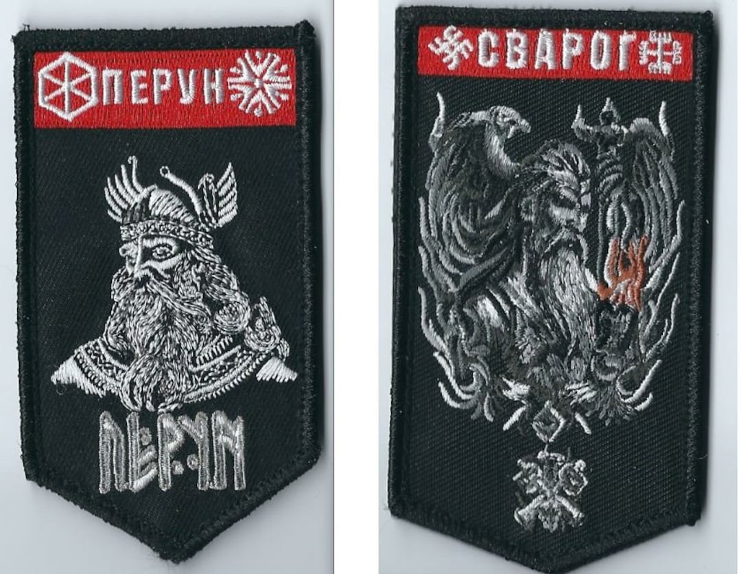 SLAVIC Pagan God PERUN Runa Protecting Amulet Morale Patch HIGH Quality ...