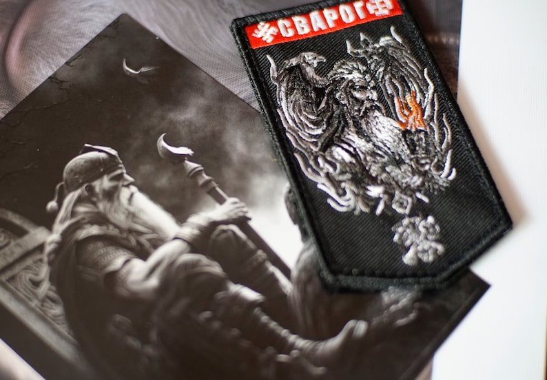 SLAVIC Pagan God PERUN Runa Protecting Amulet Morale Patch HIGH Quality ...