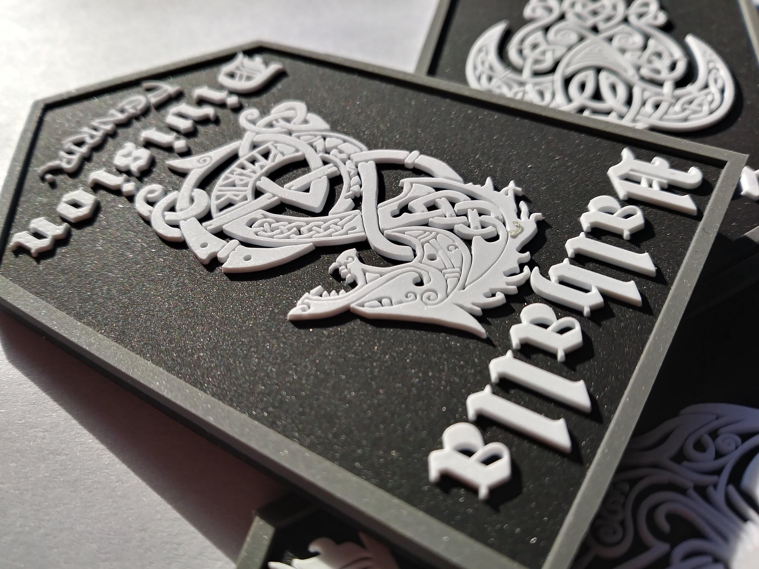 Valhalla Division Viking Symbols PVC Dragon, Wolf, Boar, Cat Tactical ...