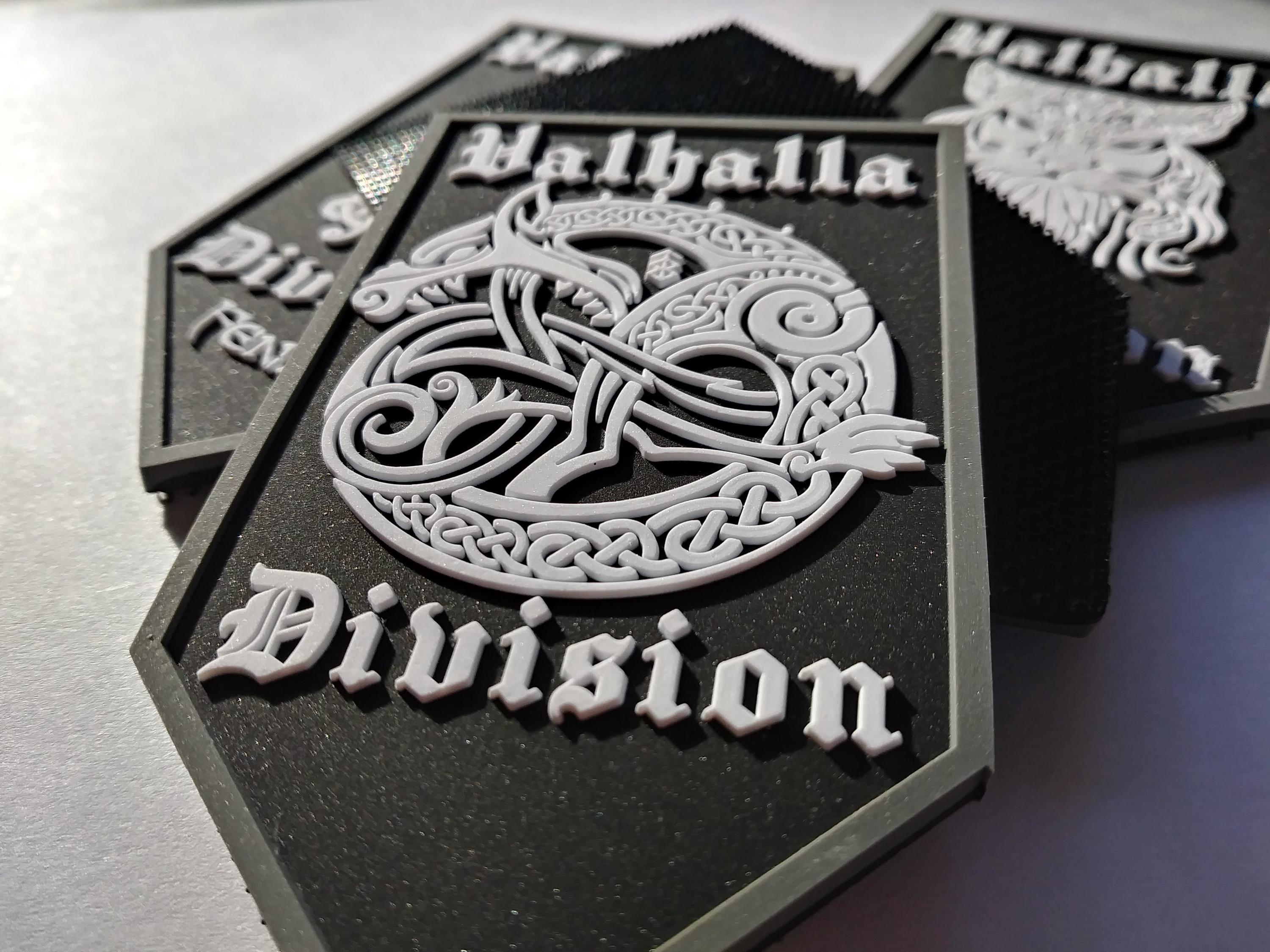 Valhalla Division Viking Symbols PVC Dragon, Wolf, Boar, Cat Tactical ...