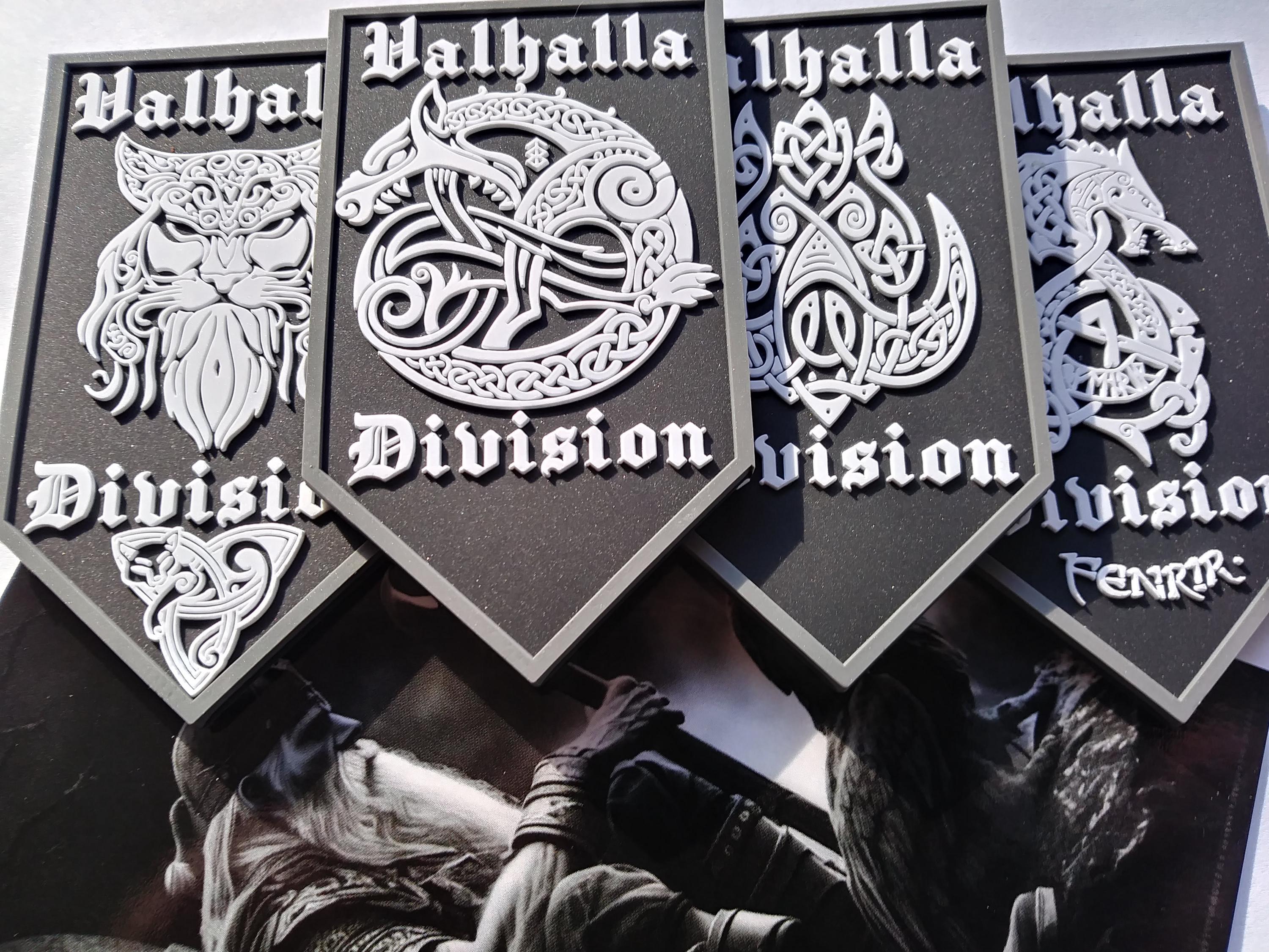 Valhalla Division Viking Symbols PVC Dragon, Wolf, Boar, Cat Tactical ...