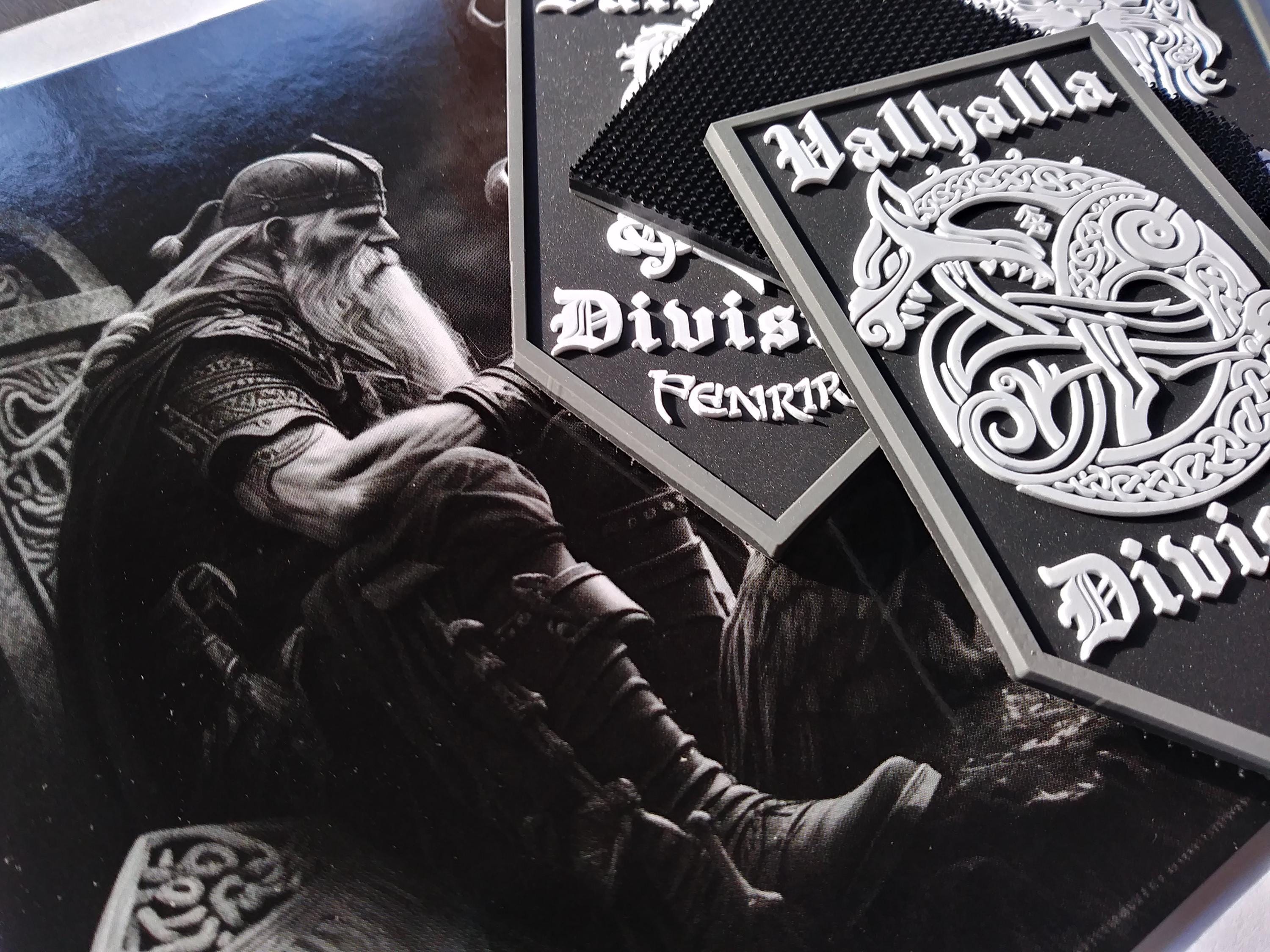 Valhalla Division Viking Symbols PVC Dragon, Wolf, Boar, Cat Tactical ...