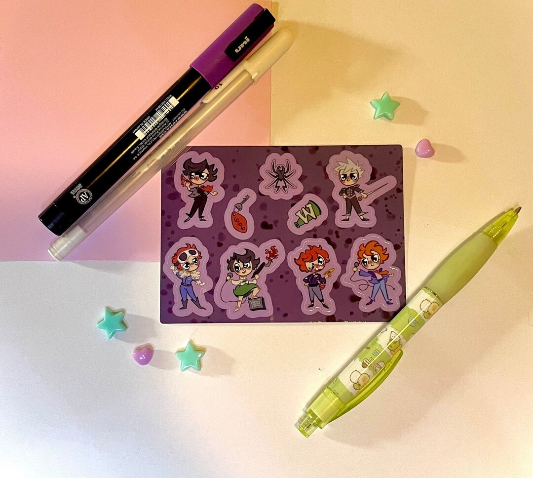 MCR Gerard Way Sticker Sheet- 3x5.5 Holographic Sticker Sheet - - Etsy