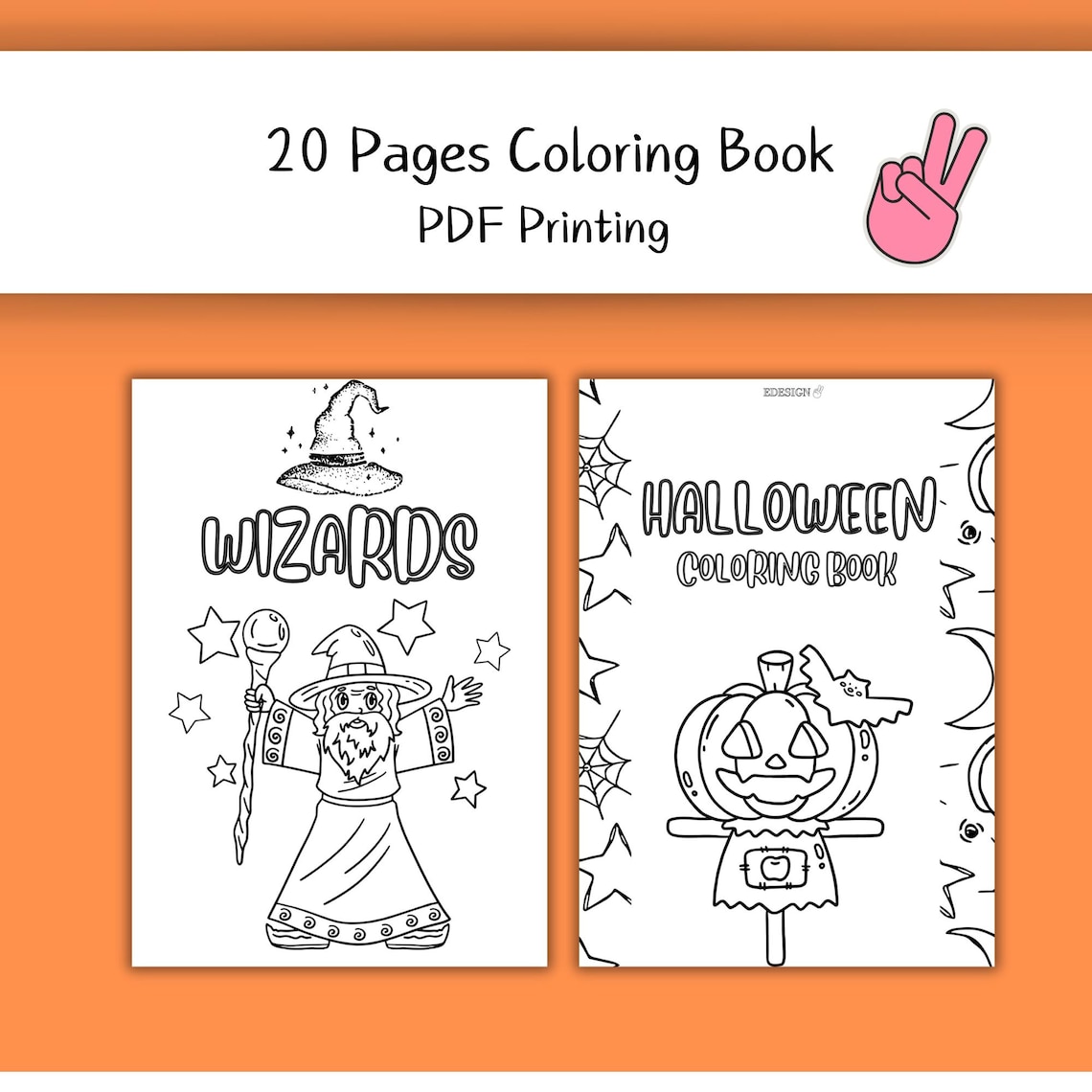 Halloween Coloring Pages for Kids: Spooky Fun (PDF) - Etsy