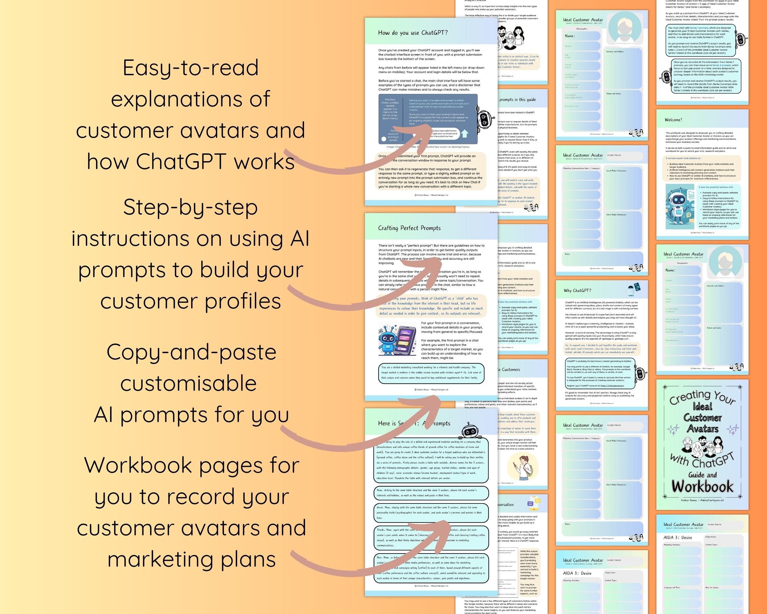 Ideal Customer Avatar Workbook Customisable Chatgpt Prompts - Etsy