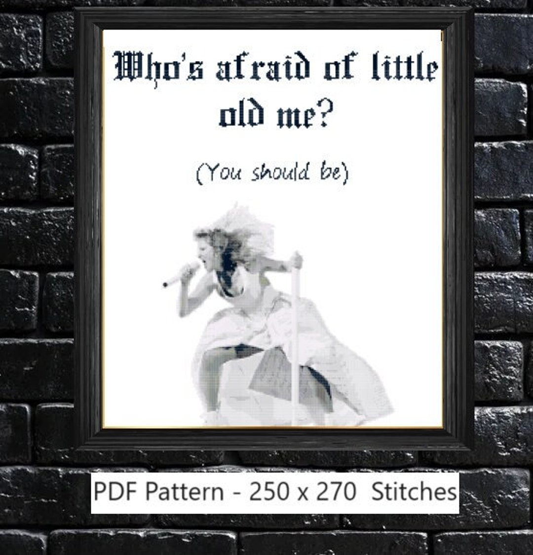 Taylor Swift Whos Afraid of Little Old Me You Should Be Poster Live ...