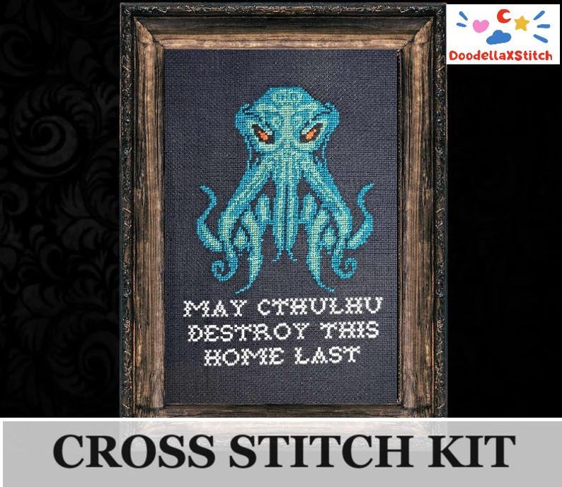Cthulhu Lovecraft Horror Housewarming May Cthulhu Destroy This Home ...