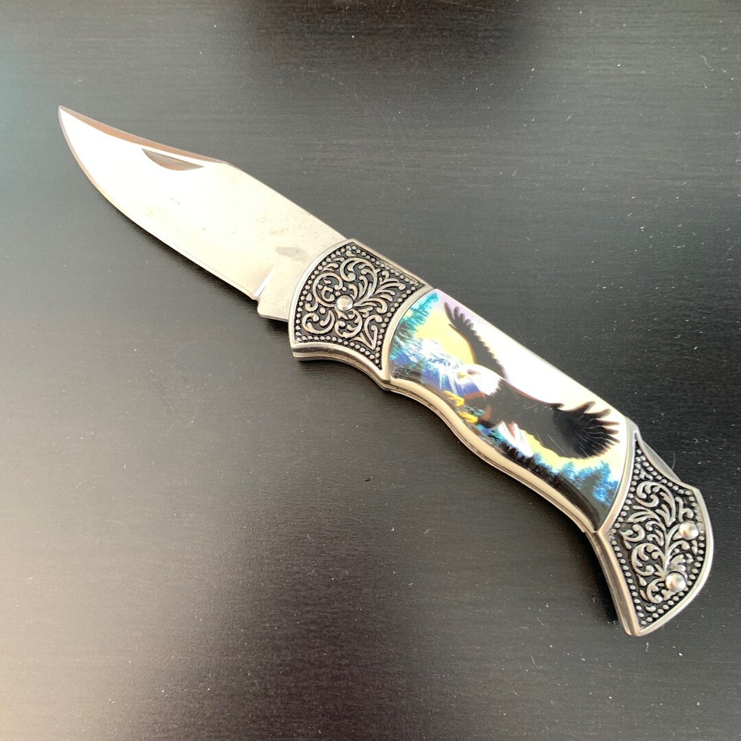 Collector's Bald Eagle Jackknife in Box - Etsy