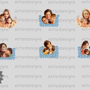 Mother's Day Clipart Set - Mother's Day Clipart - Mother's Day PNG ...