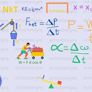 Art101designs Physics Clipart - Physics Printables - Physics Prints ...