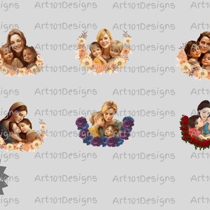 Mother's Day Clipart Set - Mother's Day Clipart - Mother's Day PNG ...