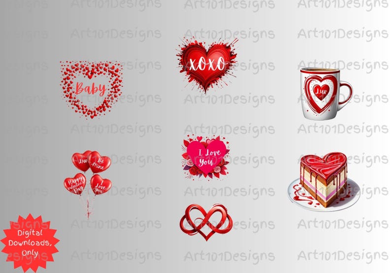 Valentine's Day Clipart, Watercolor Couple Clipart, Valentine's Day ...