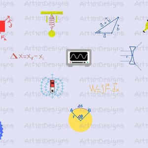 Art101designs Physics Clipart - Physics Printables - Physics Prints ...
