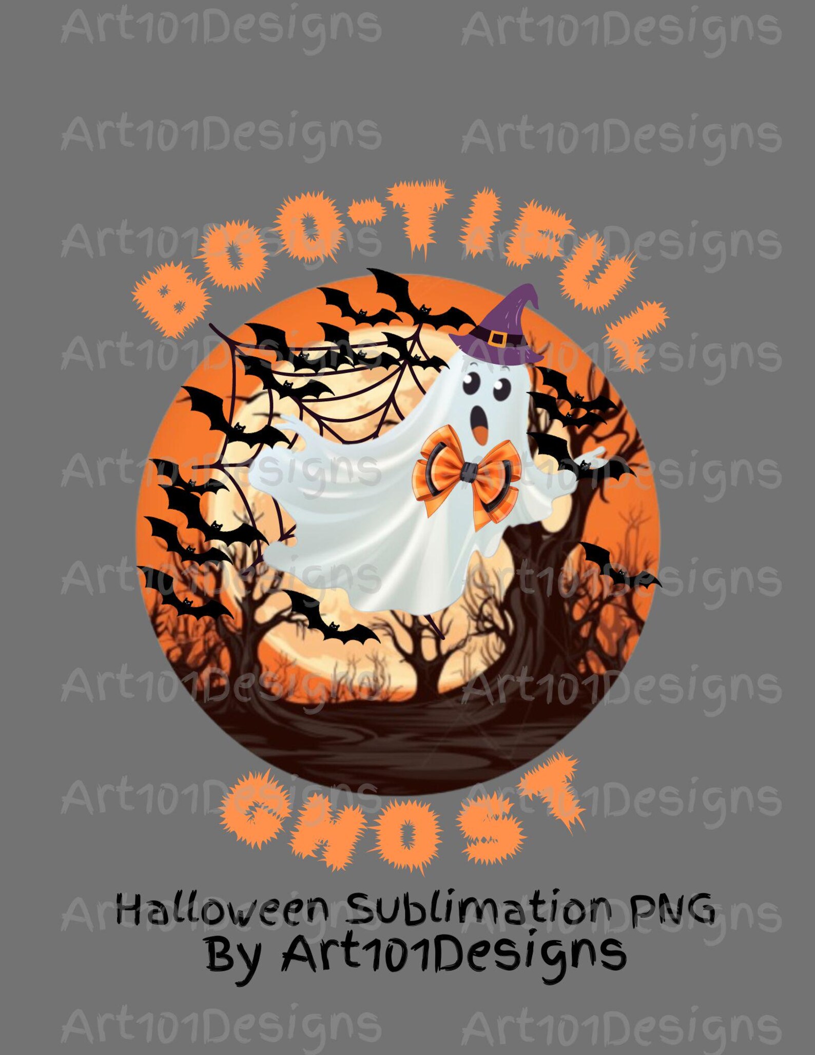 Boo-tiful Ghost Halloween Sublimation Png, Spooky Season Sublimation ...