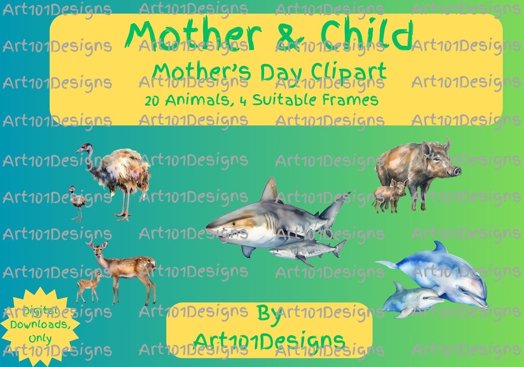Mother's Day Clipart Set - Mother's Day Clipart - Mother's Day PNG ...