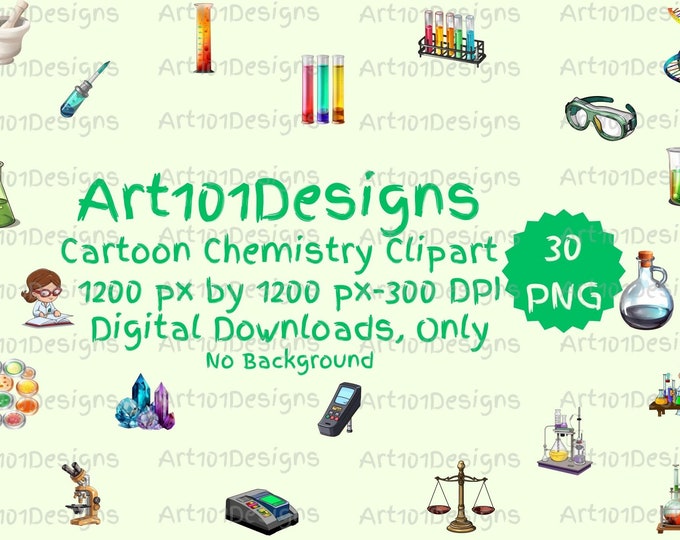 Hand Drawn Chemistry Clip Art Chemistry Elements and Symbols/back to ...