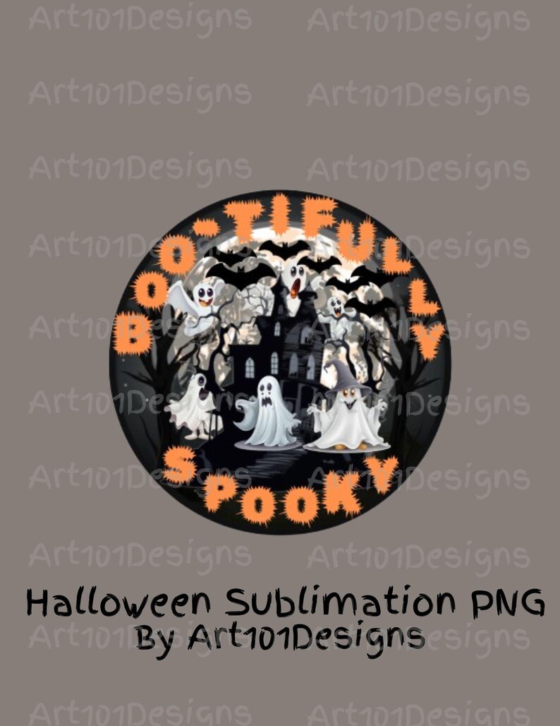 Boo-tifully Spooky, Halloween Sublimation Png, Spooky Png Sublimation ...