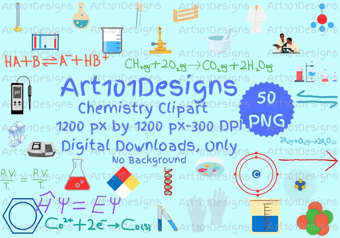 Art101designs Chemistry Clipart, Science Clipart, Chemistry, Chemistry ...
