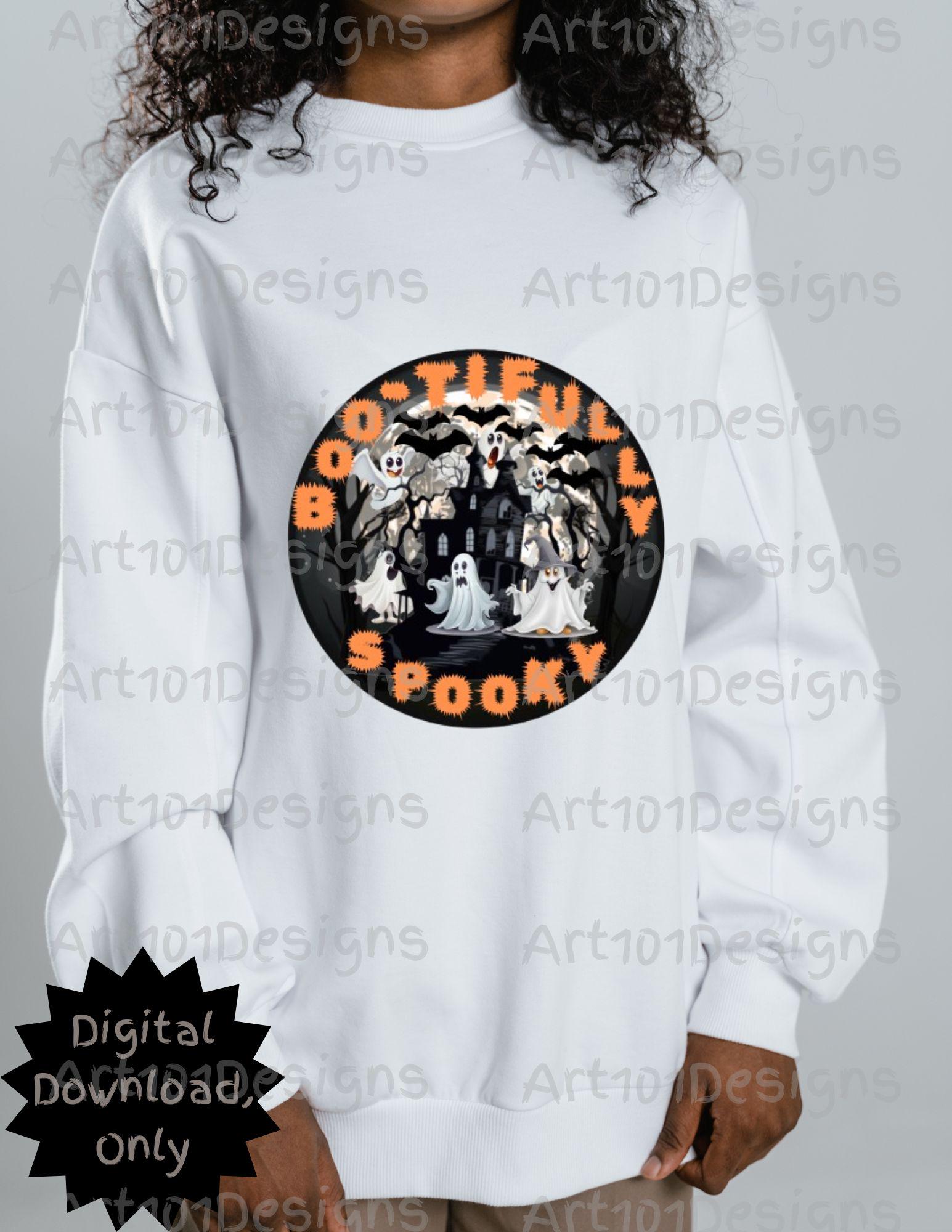 Boo-tifully Spooky, Halloween Sublimation Png, Spooky Png Sublimation ...