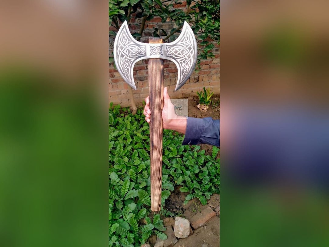 Double Headed Vikings Axe Custom Handmade Double Headed Axe - Etsy