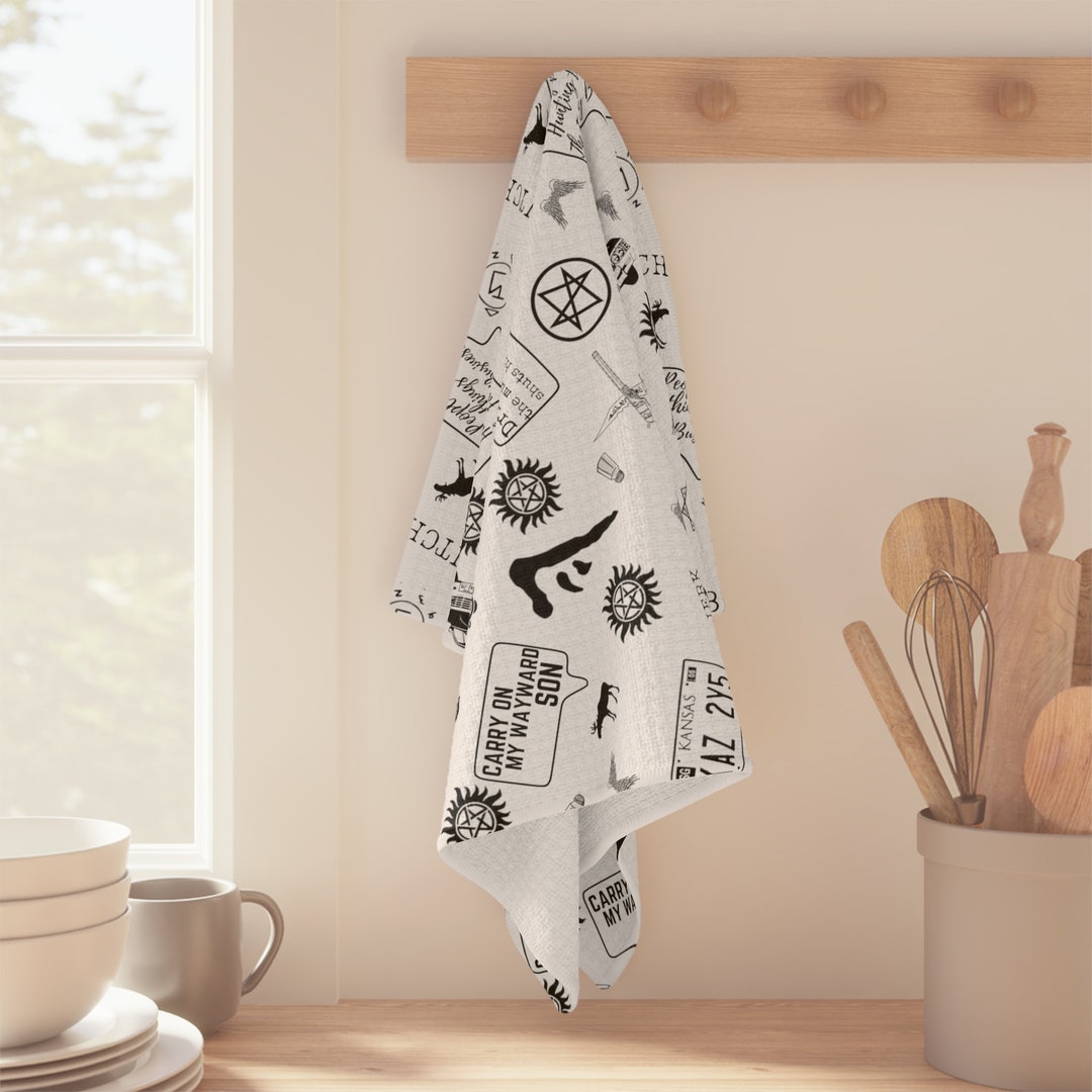 Supernatural #1 Fan Hand Towel, Supernatural Dish Towel, Supernatural ...