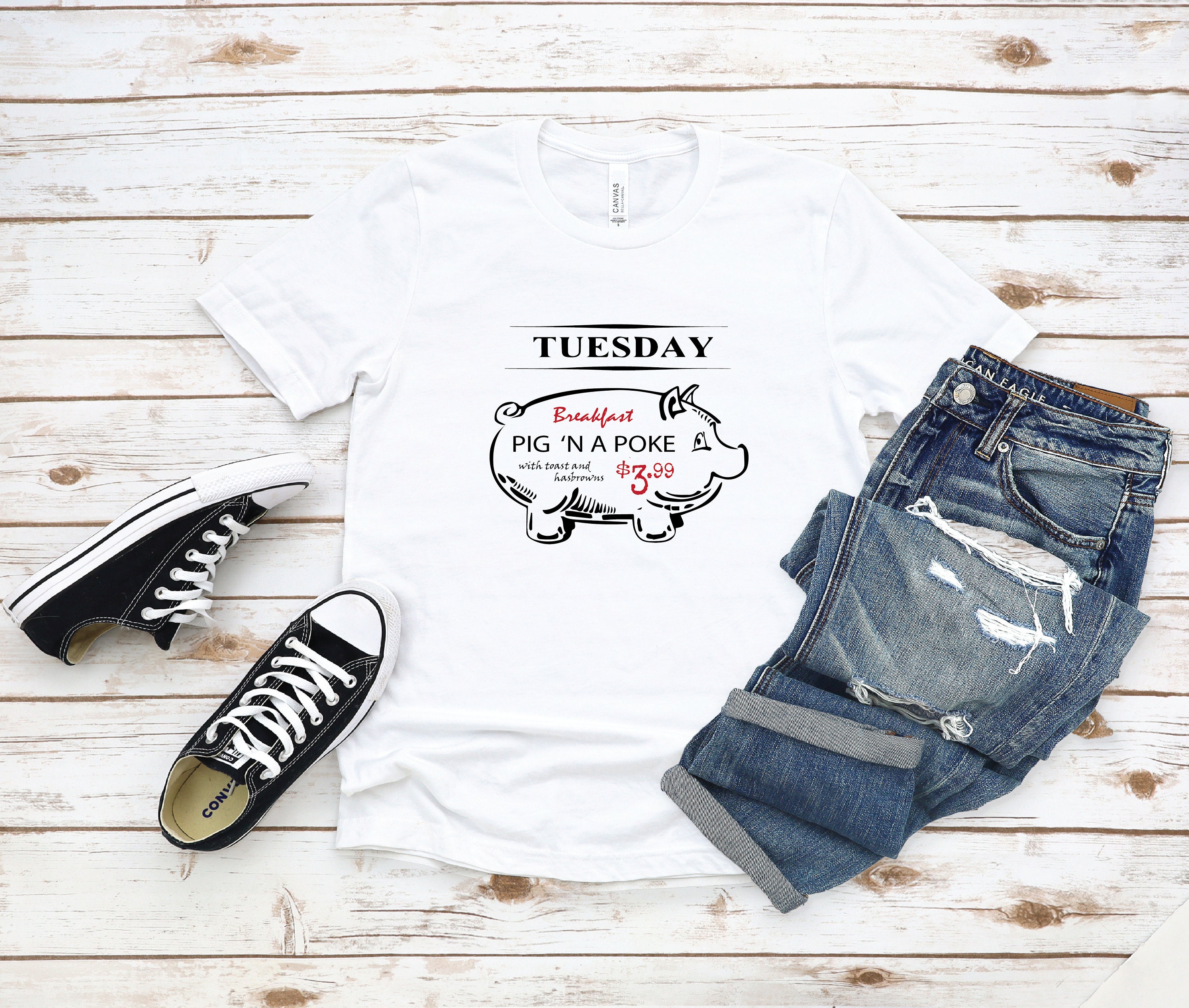 Supernatural It's Tuesday Pig in a Poke Tshirt - Etsy