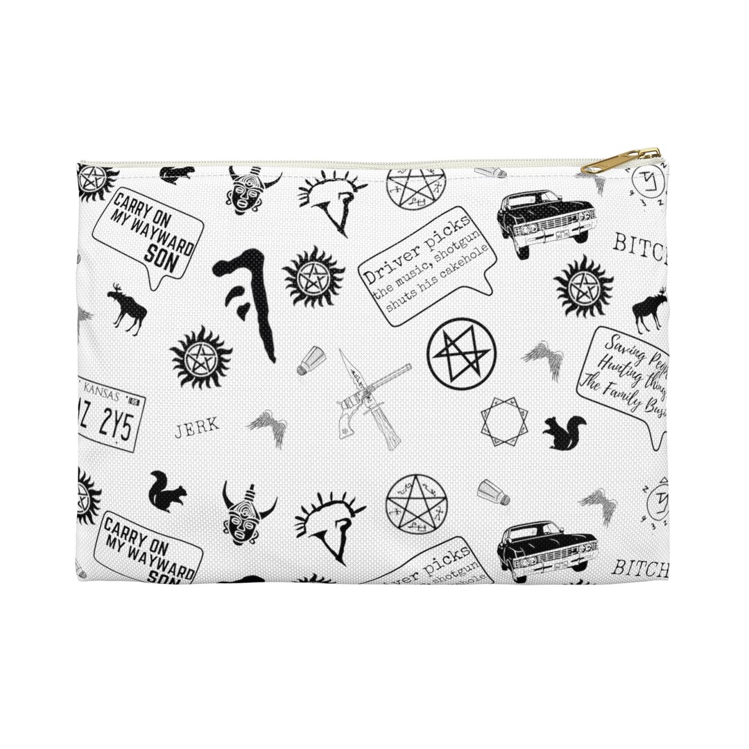 Supernatural #1 Fan Accessory Pouch, Supernatural Makeup Bag, Moose ...