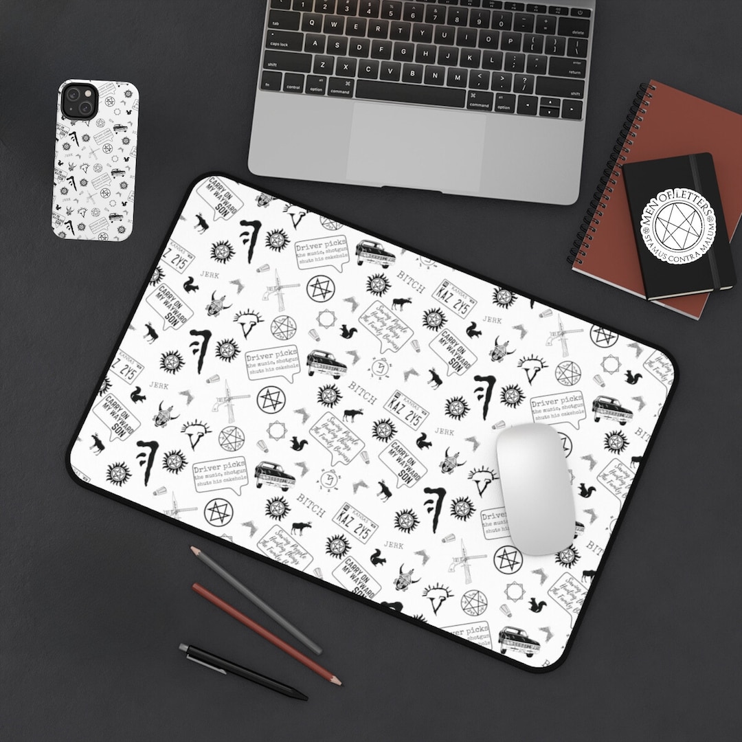 Supernatural #1 Fan 12"x18" Desk Mat Supernatural Mousepad Moose ...