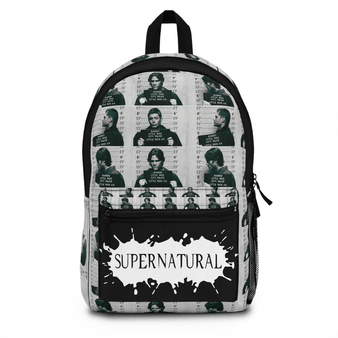 Supernatural Sam & Dean Mugshot Backpack - Etsy