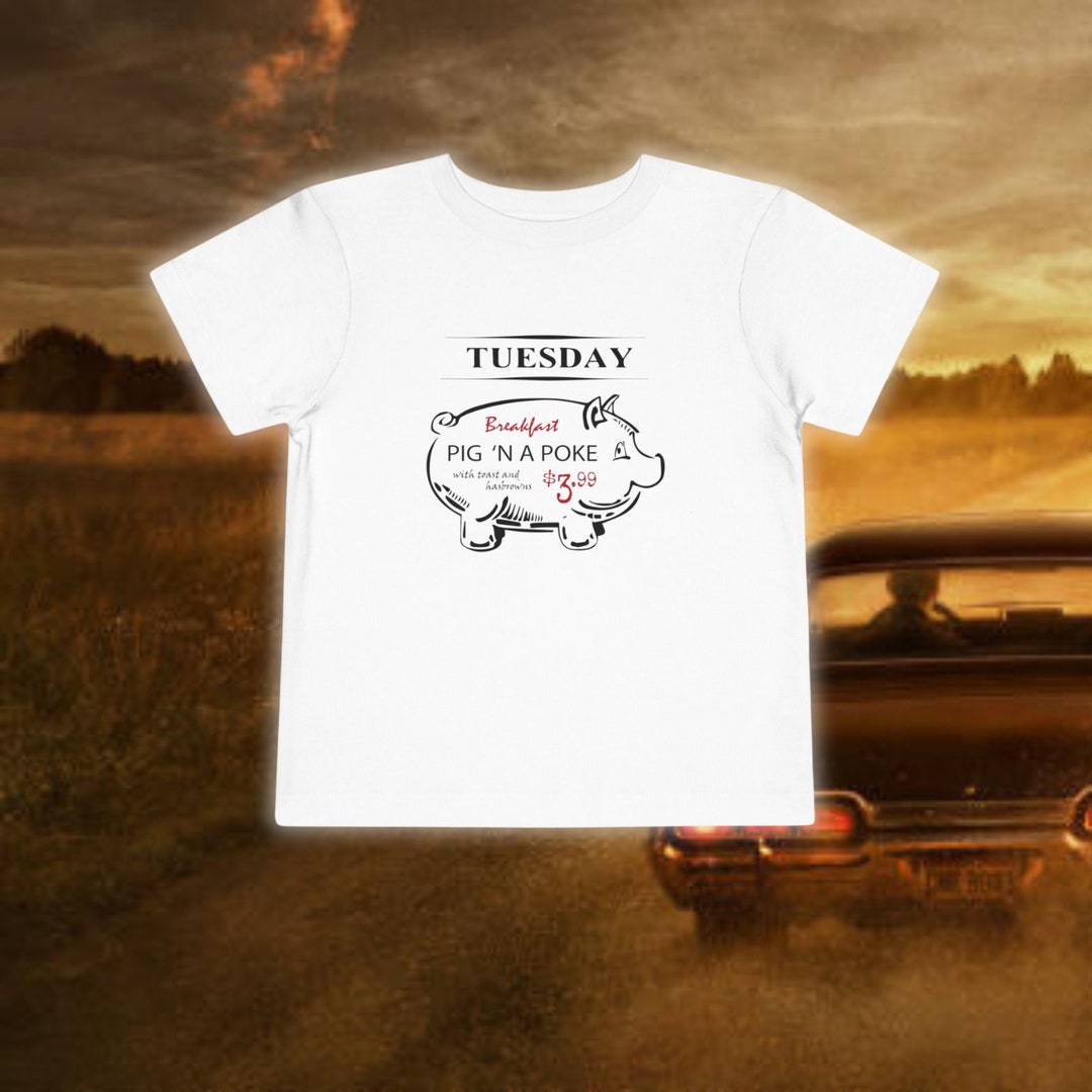Supernatural It's Tuesday, Pig in a Poke Toddler Short Sleeve Tee (size ...