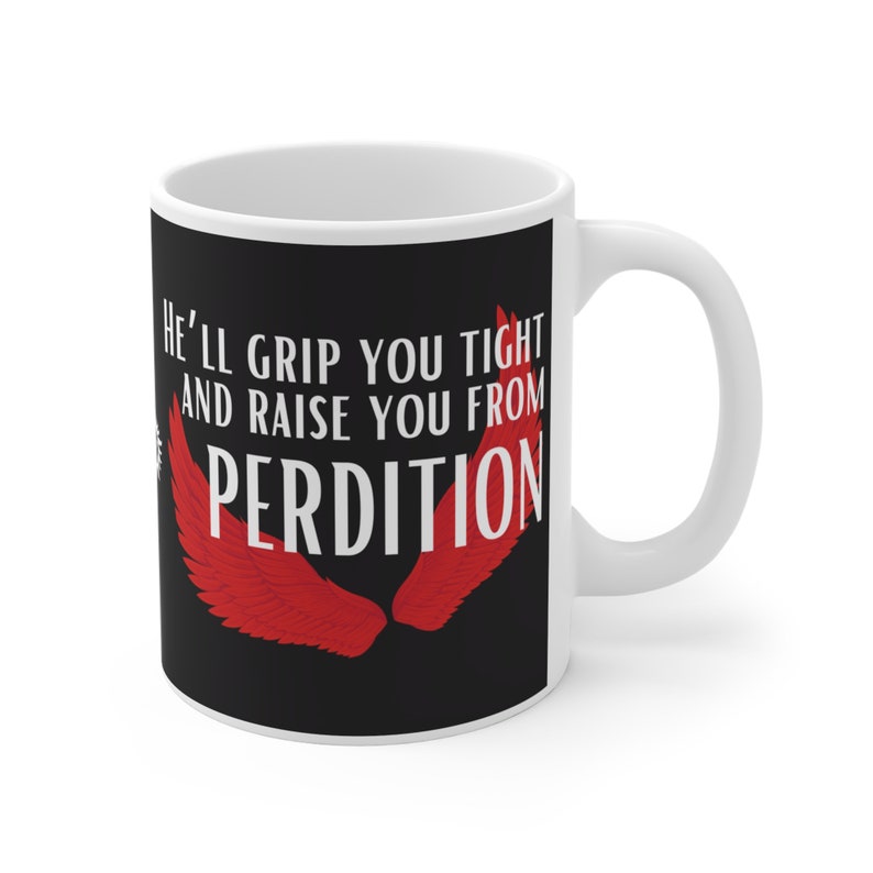 Supernatural Castiel Mug Call Castiel to Raise You From Perdition the ...