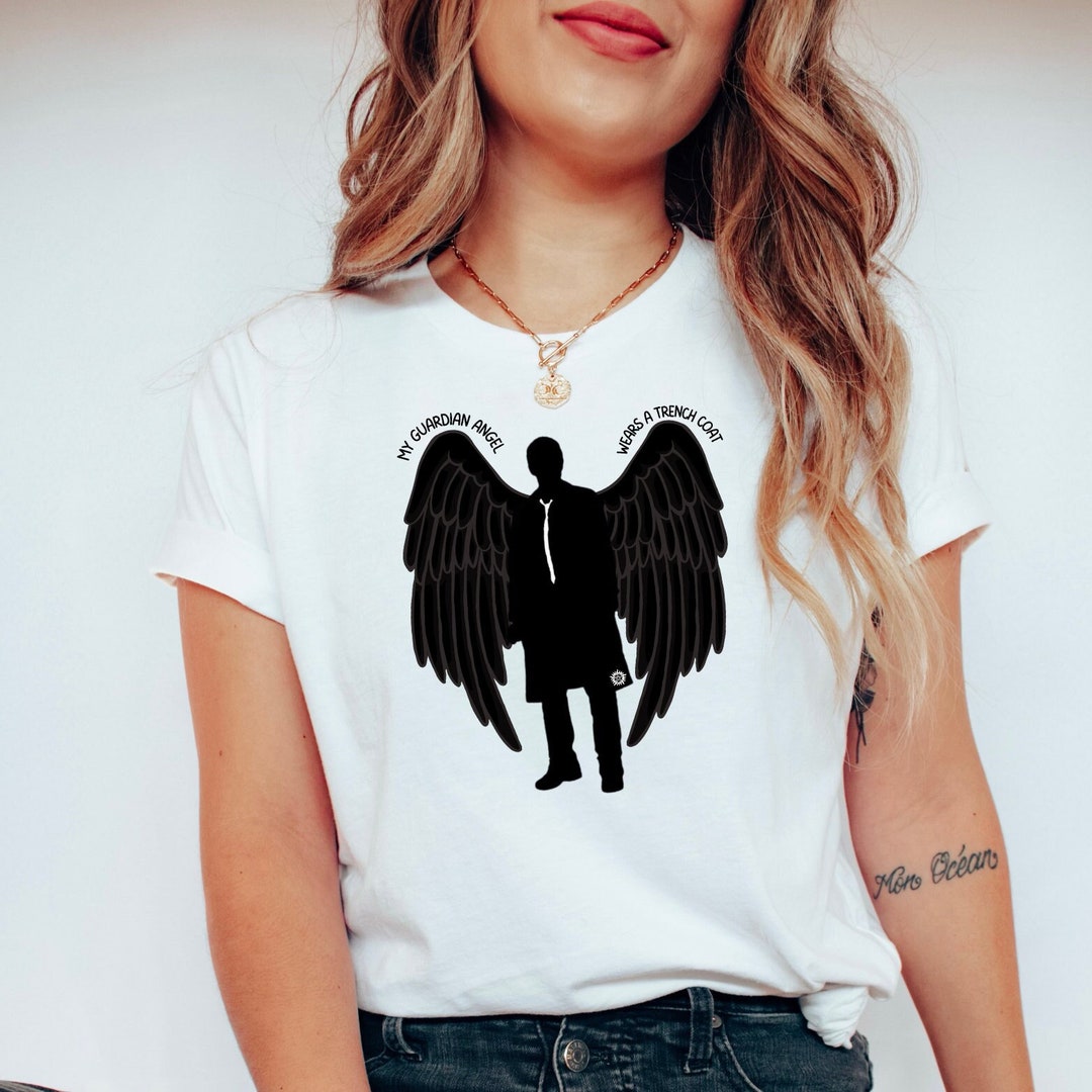 Supernatural Castiel My Guardian Angel Wears a Trench Coat Shirt ...