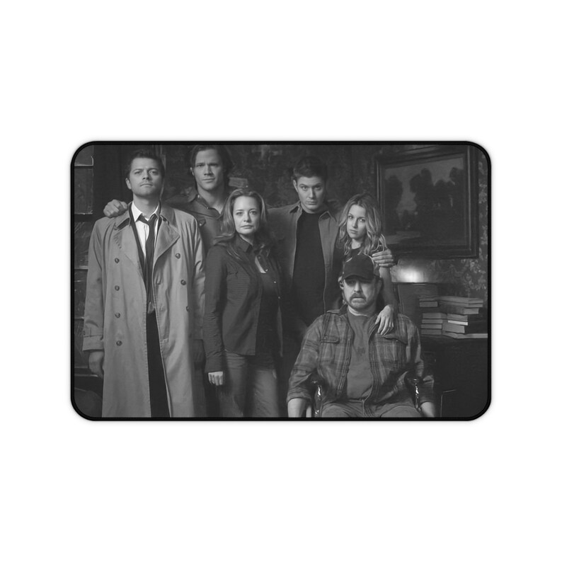 Supernatural 12x18 Desk Mat, Team Free Will, Moose & Squirrel, Castiel ...