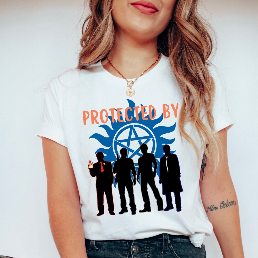 Supernatural T-shirt Protected by Sam & Dean Castiel Crowley ...