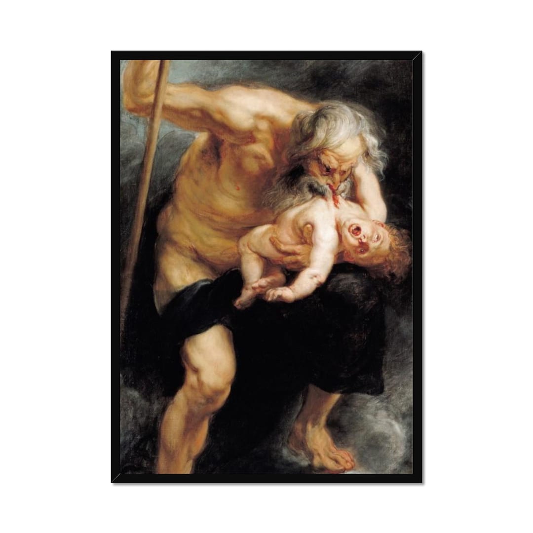 Saturn Devouring His Son Digital Download | Baroque Art Printable Wall ...