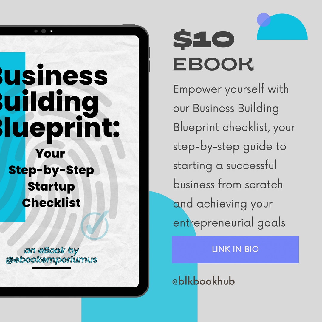 Business Building Blueprint: Your Step-by-step Startup Checklist - Etsy